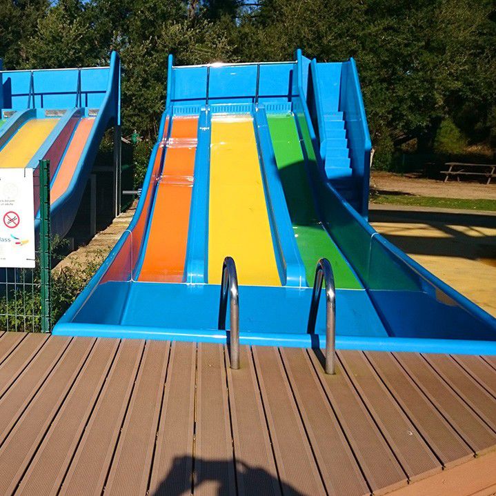 Gerade Rutsche - 3 IN 1 - POL -GLASS - für Aquapark / Mehrfach