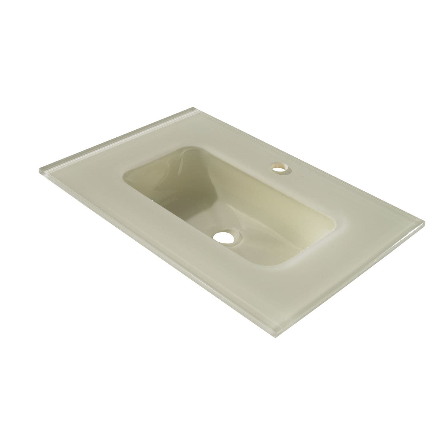 Einbauwaschbecken - NIZA - Biselarte - Glas / rechteckig / modern