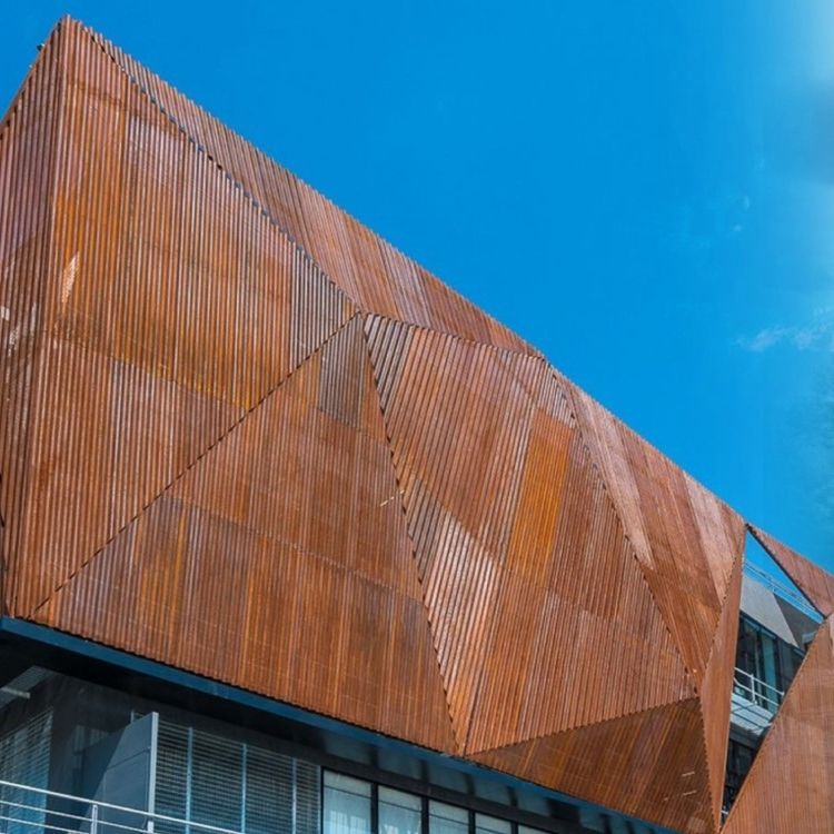 Gitterrost aus galvanisiertem Stahl - Corten - JK TECHNIC - für Fassade