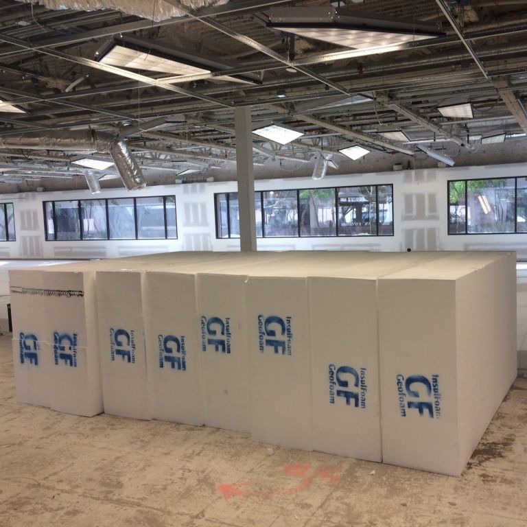 Thermoisolierung - Geofoam - Insulfoam - extrudiertes Polystyrol ...