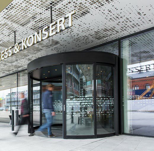 Drehtür - RD3 - ASSA ABLOY - Eingang / Metall / Glas