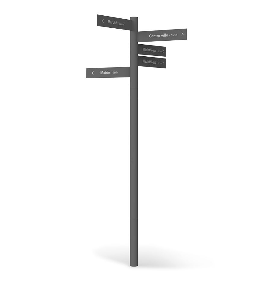 Schild / thermolackiertes Aluminium - ARTLINE - Empreinte signalétique ...