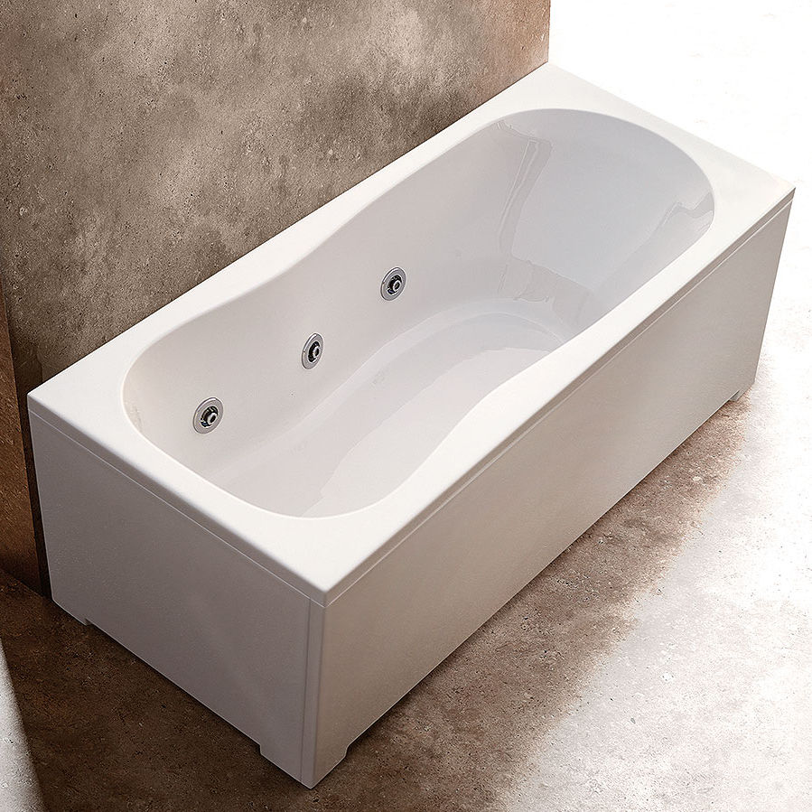 Acryl-Badewanne - ALEXIA - GRUPPO TREESSE - Wassermassage / weiß