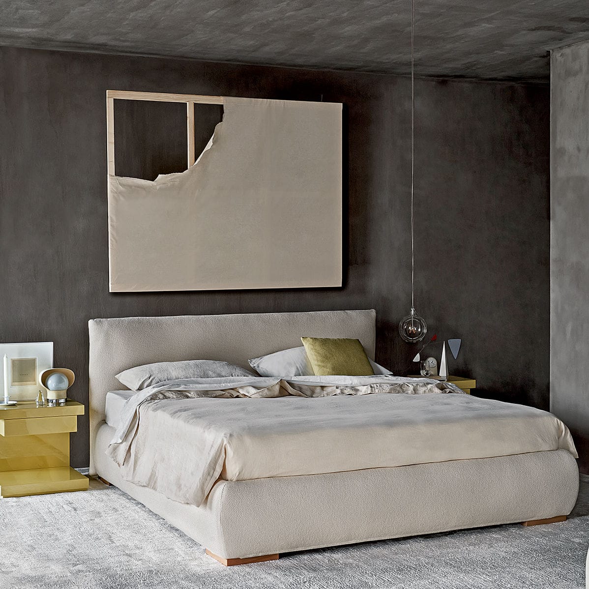 Doppelbett - SCOTT - MERIDIANI - Einpersonen / modern / Kopfteil