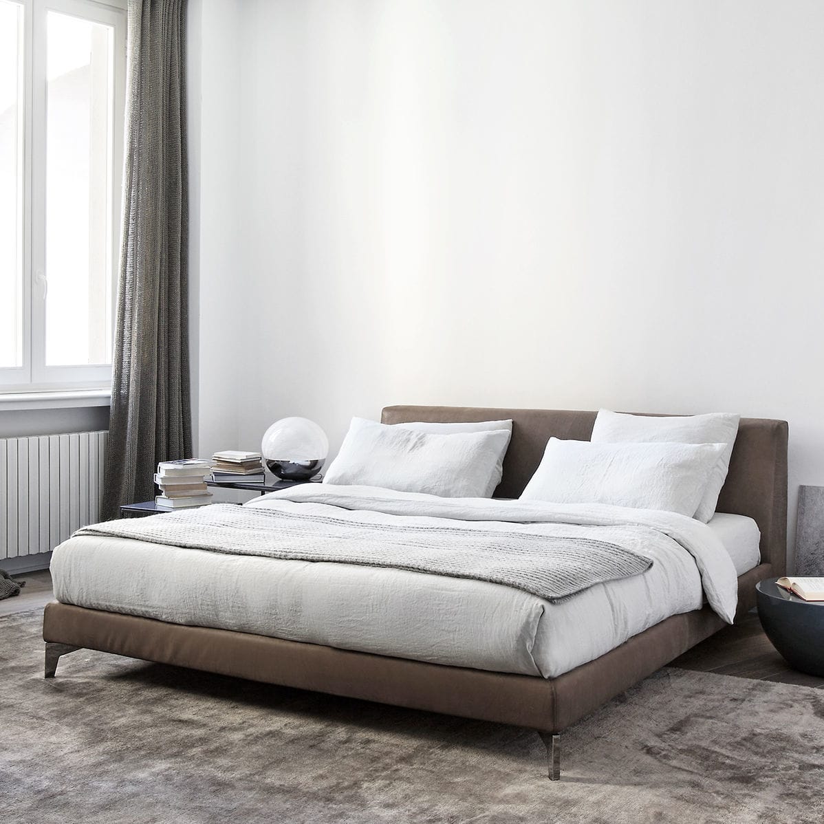 Doppelbett - LOUIS UP - MERIDIANI - modern / Polster / gepolstertes ...