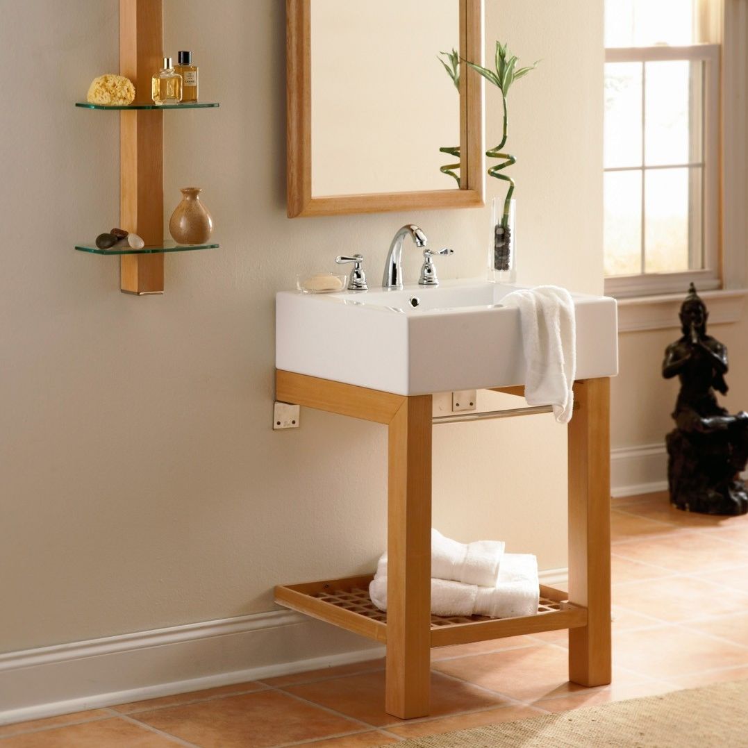 Freistehender Waschtisch-Unterschrank - 2550 - Deco Lav - Massivholz ...