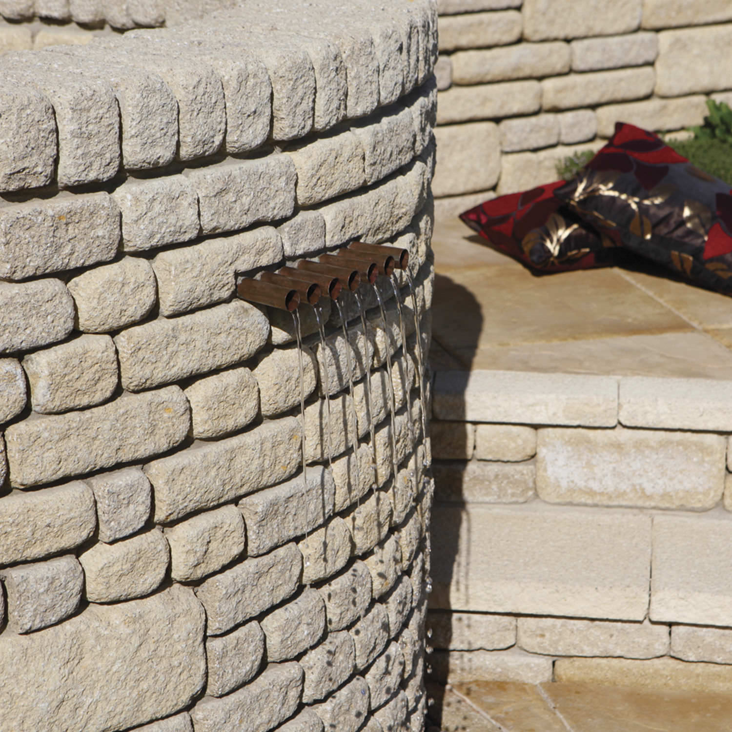 Randstein für Garten - COUNTRYSTONE - BRADSTONE - Beton / Kunststein / hoch