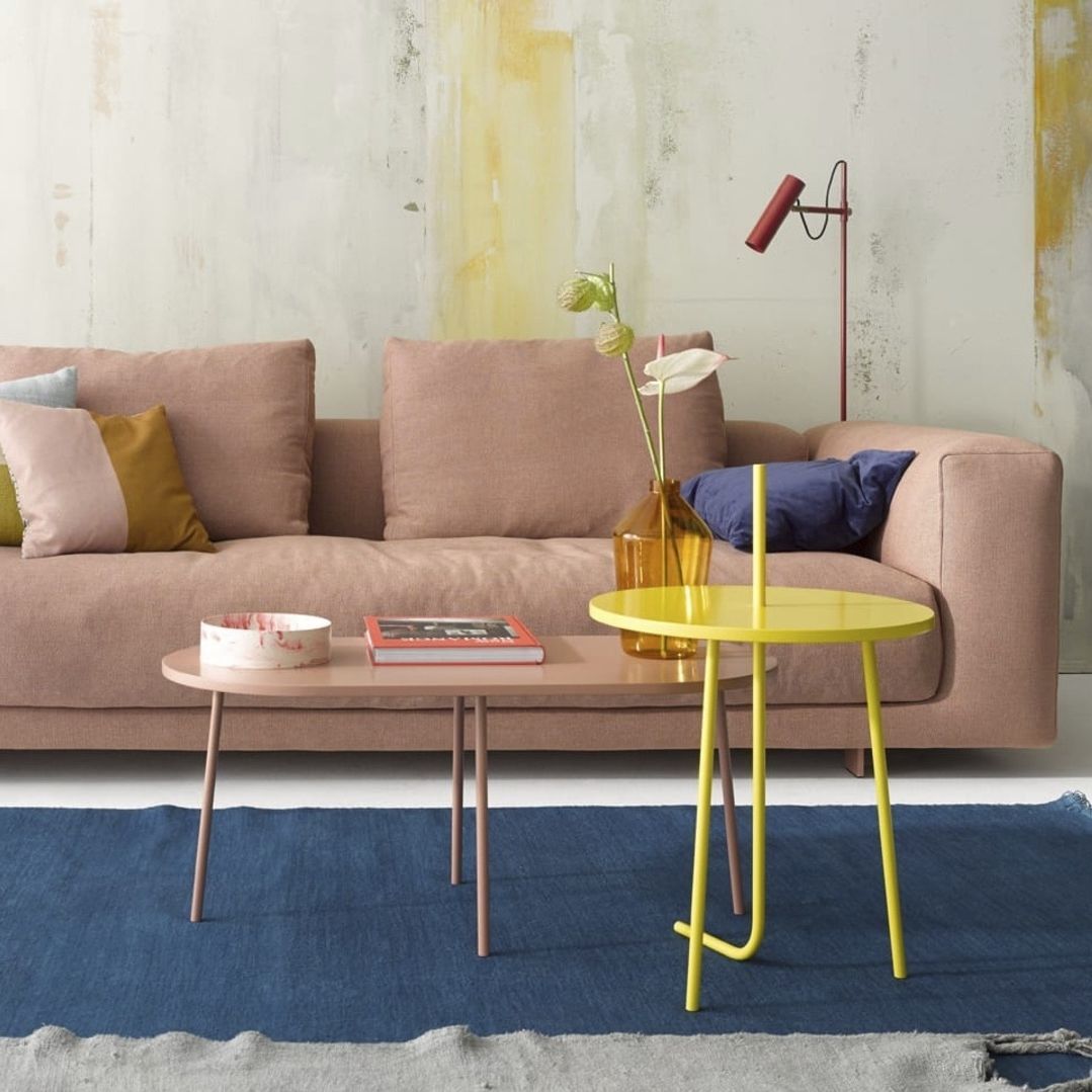 Moderner Beistelltisch - BOND - COR - Holz / Gestell aus gestrichenem ...