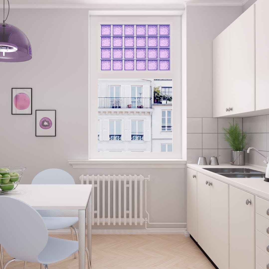 Quadratischer Glasbaustein - MG/S SOPHISTICATED RUBY - SEVES GLASSBLOCK ...