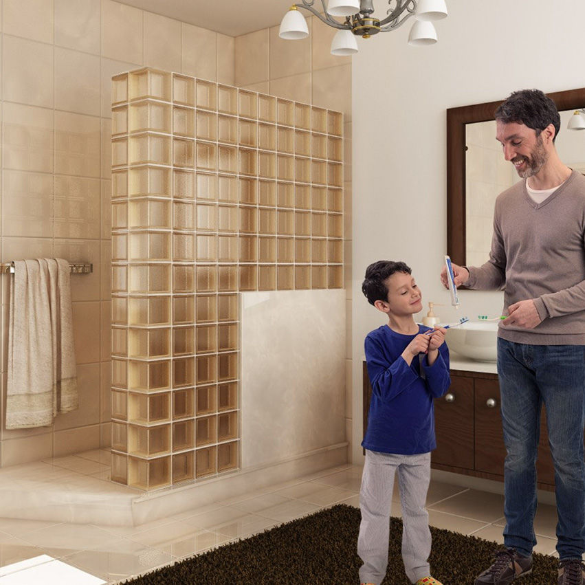 Quadratischer Glasbaustein - MG/S MINI ARCTIC - SEVES GLASSBLOCK ...