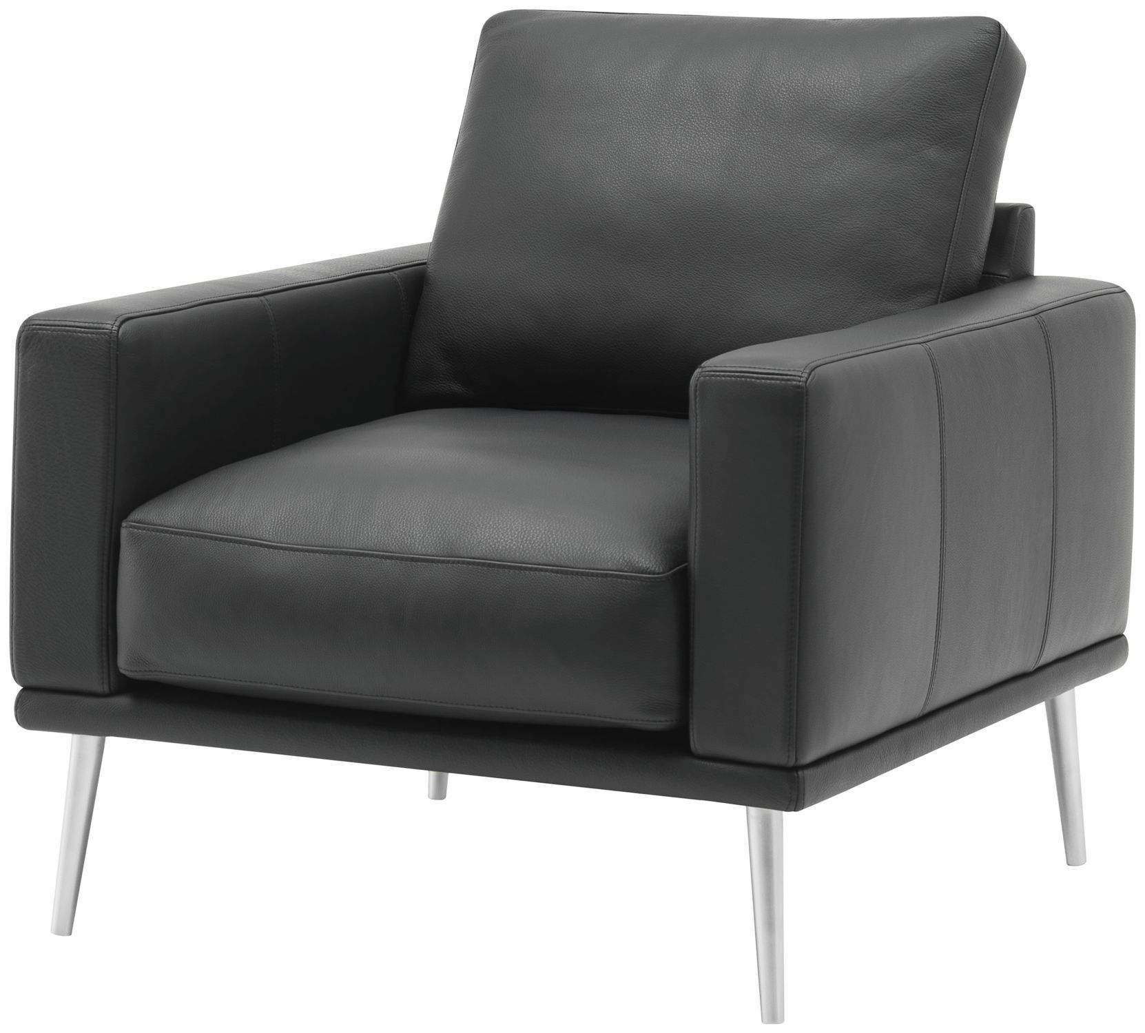 Moderner Sessel - CARLTON - BoConcept - Leder / Stoff / Stahl