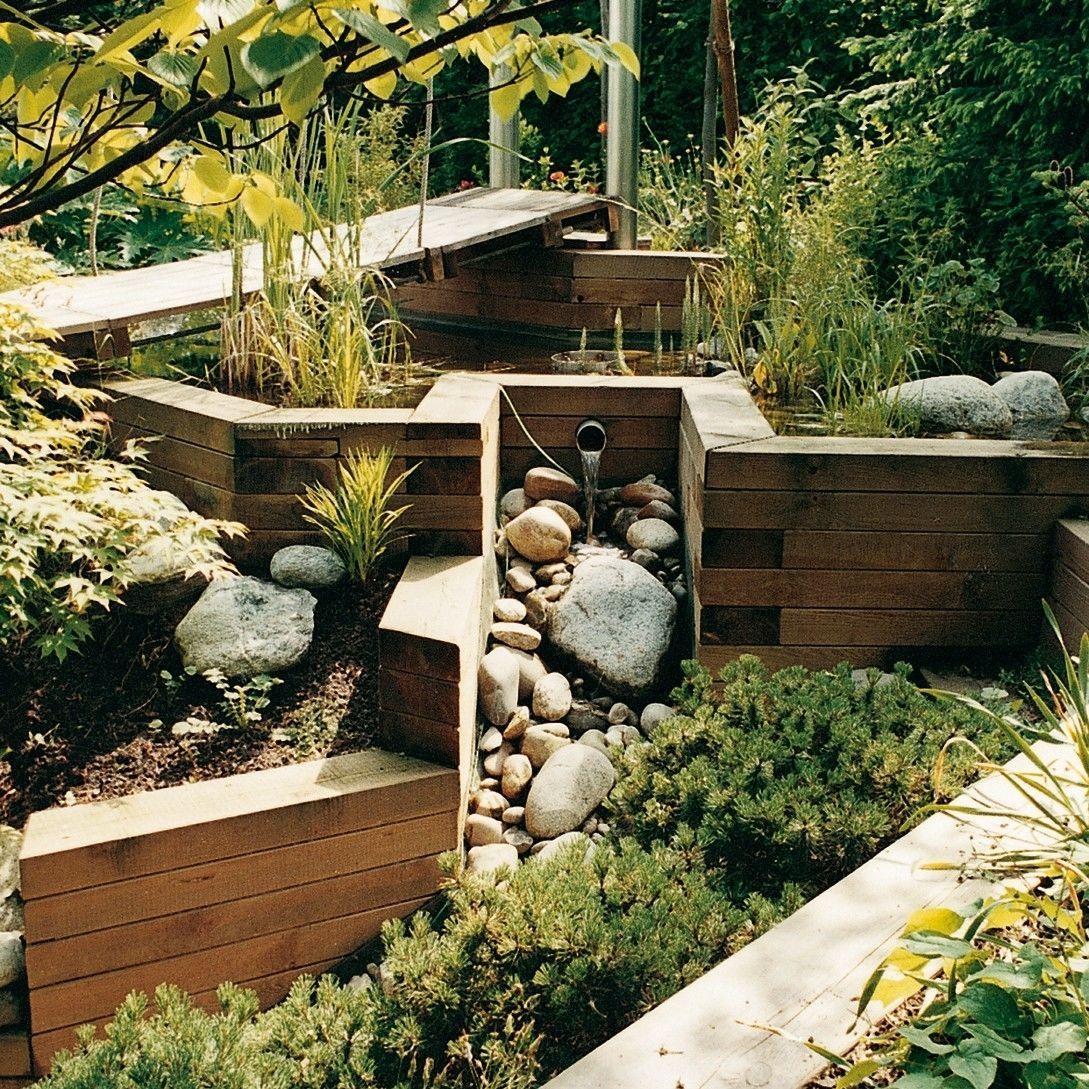 Randstein für Garten - 9108250 - Braun Wuerfele - Holz / für ...