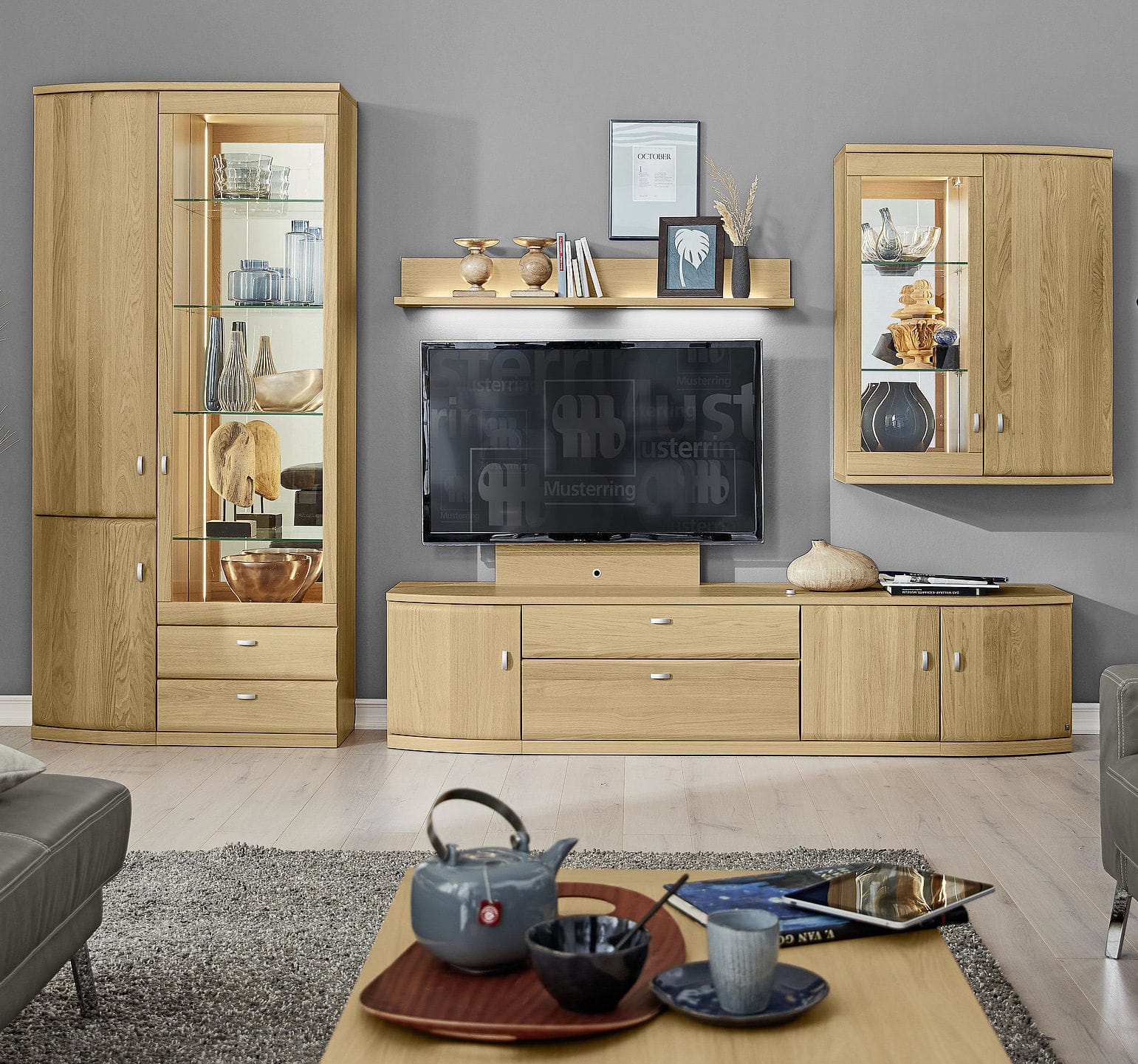 Moderne Wohnwand - KIANA - Musterring - Holz / Modul