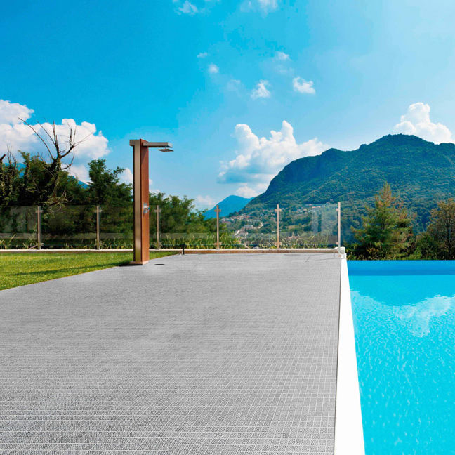 Mosaikfliese für Badezimmer - RAFIA - Mosavit - Boden / Glas / matt