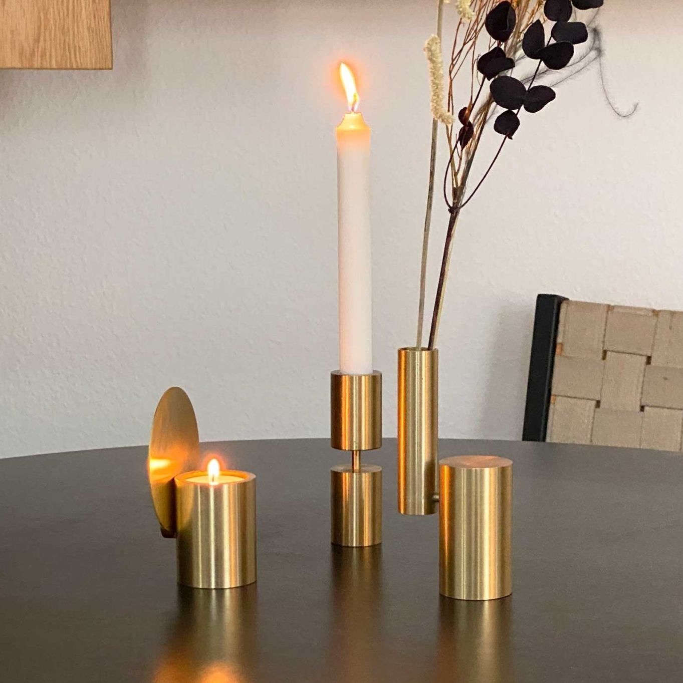 Messing-Kerzenhalter - Solid - Applicata