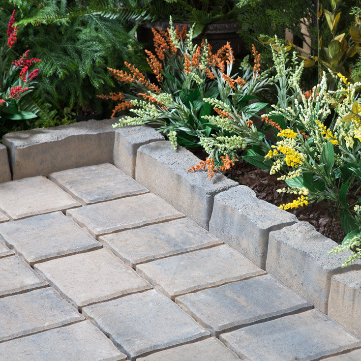 Randstein für Garten - PIETRA - shaw brick - Beton / rechteckig