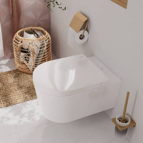 Wandhängendes WC - 60193450 - hansgrohe - Keramik / für Gewerbegebrauch ...