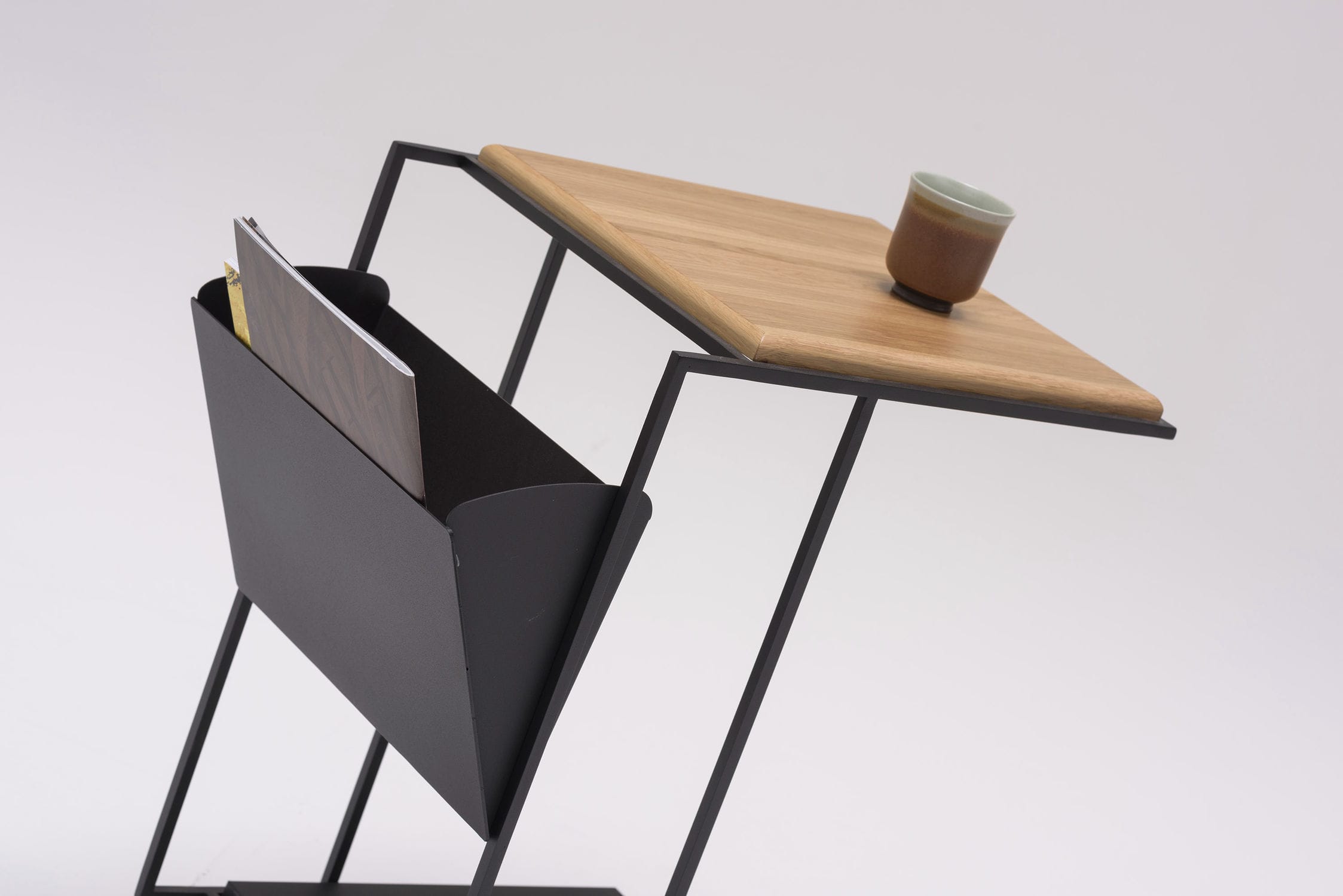 Moderner Beistelltisch - FRAME C - Ersa - Holz / Metall / rechteckig