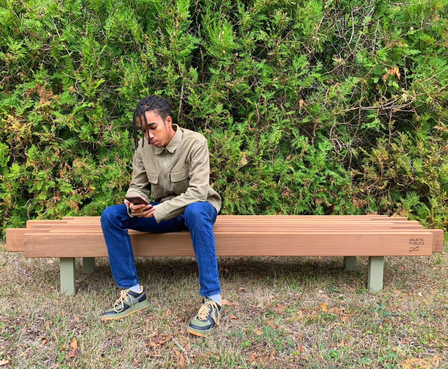 Bank für den öffentlichen Raum / Viersitzer - Bocage - Objets Publics - modern / Massivholz ...