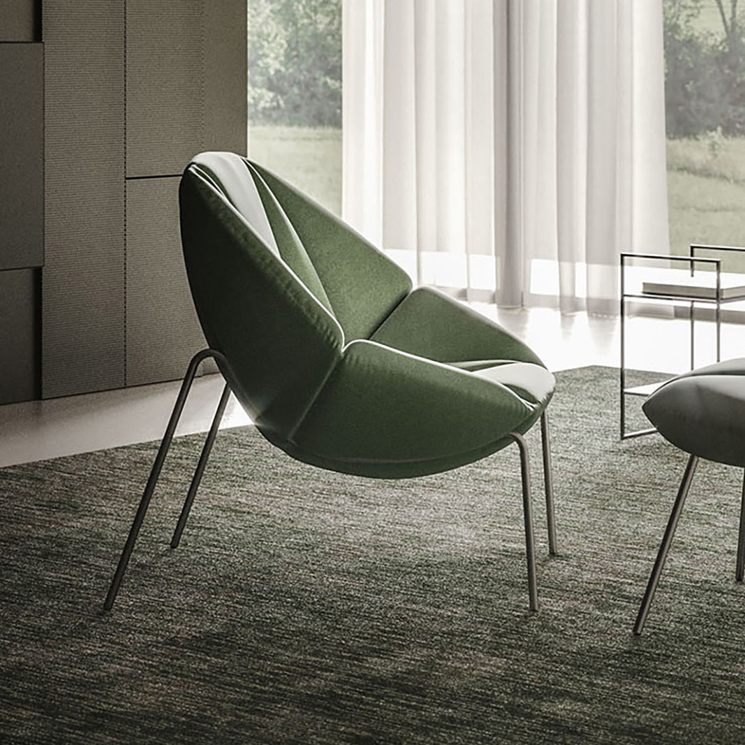 Sessel / originelles Design - MANTRA - Ronda Design - Stoff / Leder ...