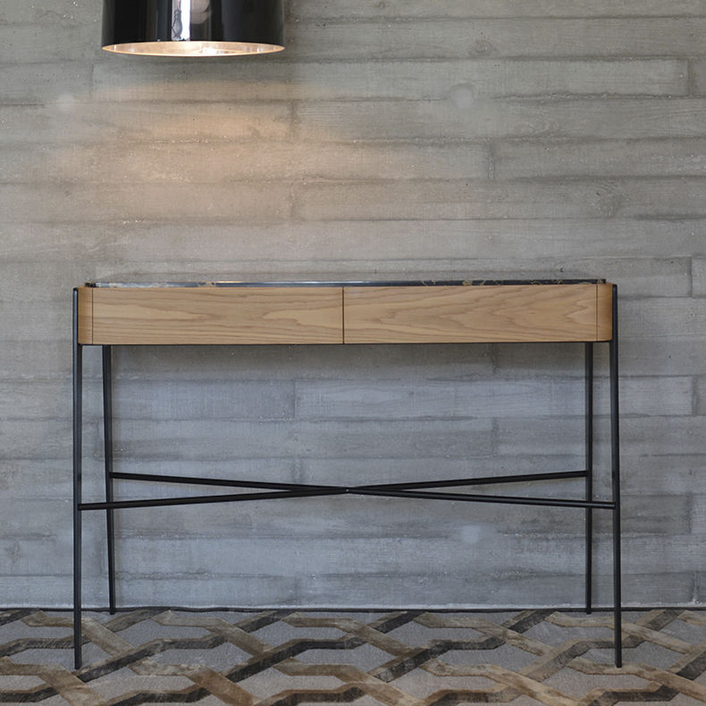 Moderner Konsolentisch - BOUVET CONSOLE PORTORO - MAAMI HOME - Eiche ...
