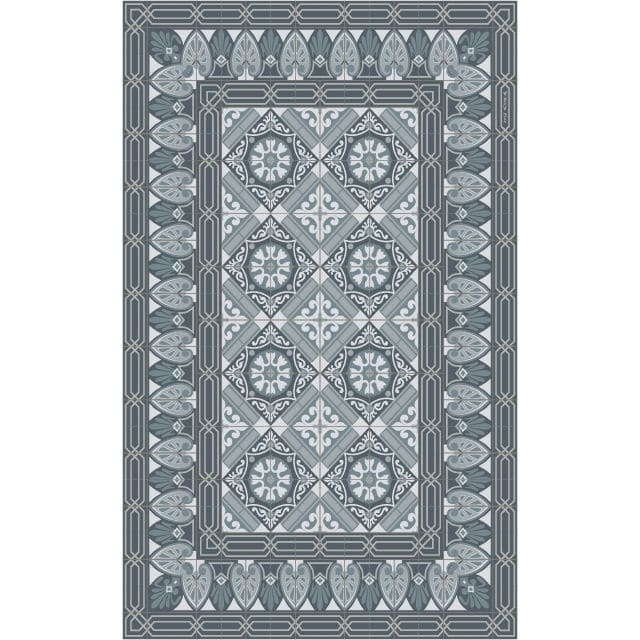 Moderner Teppich - FLORA BELLA – FB4 - BEIJA FLOR - mit geometrischen ...