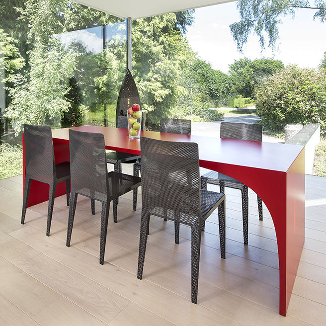 Moderner Esstisch - PONTE - R&J Luxe Furniture - Aluminium / Gestell ...