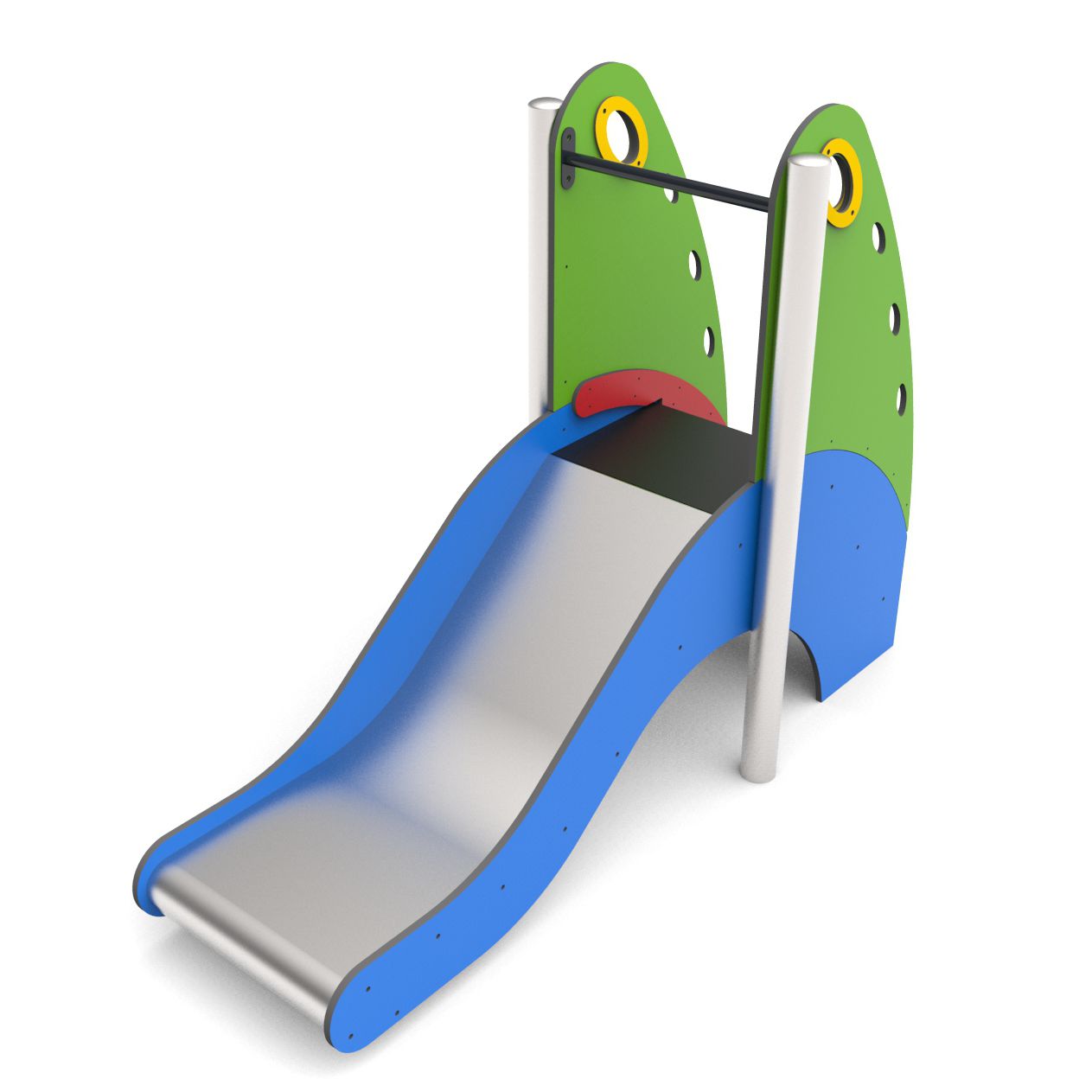 Gerade Rutsche - 0094010 - Free Kids s.c. - für Spielplätze / Edelstahl