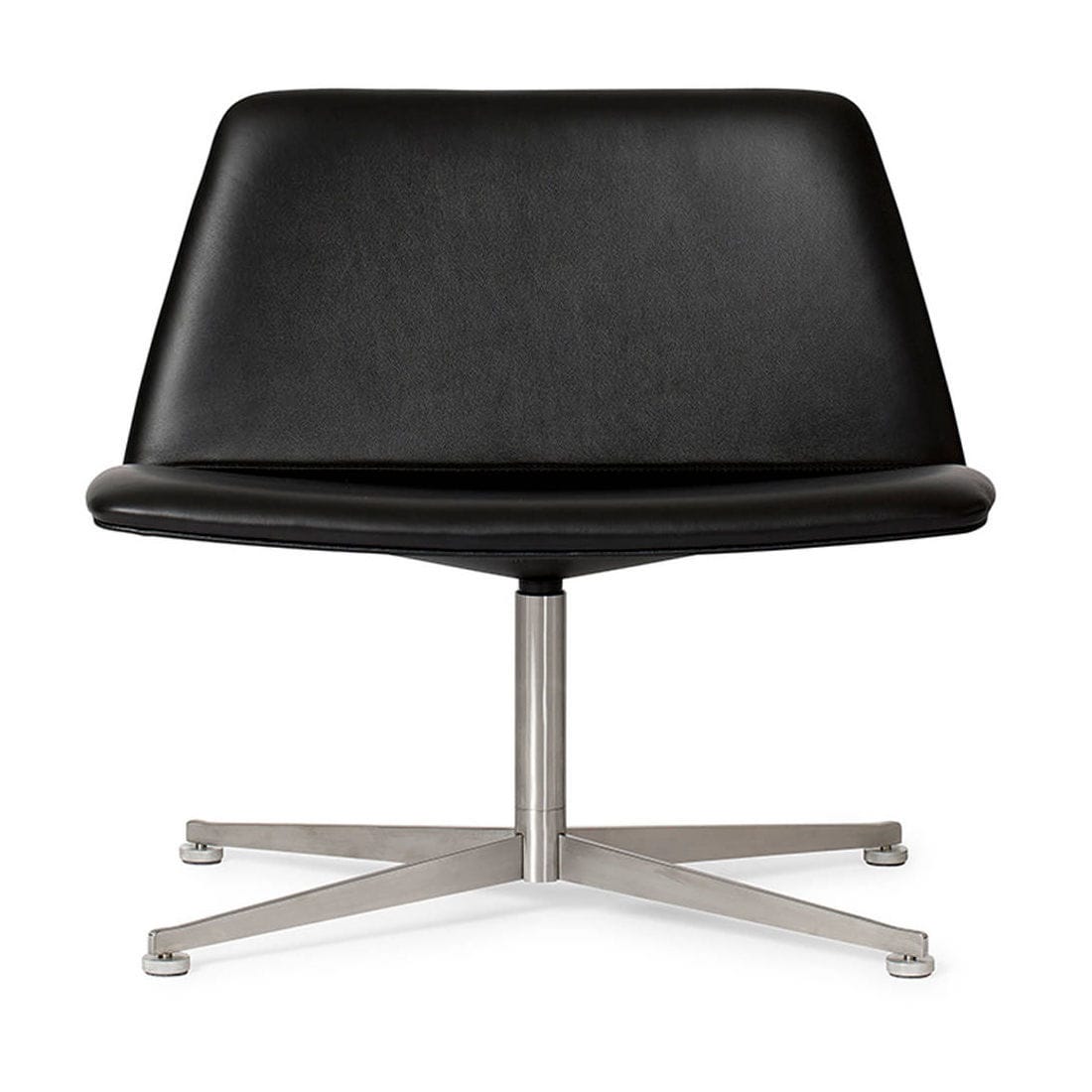 Moderner Kaminsessel - SPINAL 80 - Paustian - Leder / Stoff / Chromstahl