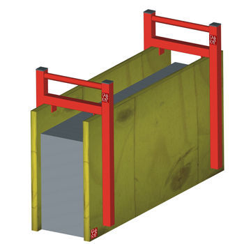 Rahmenschalung - DACAME - Holz / Stahl / für Wand