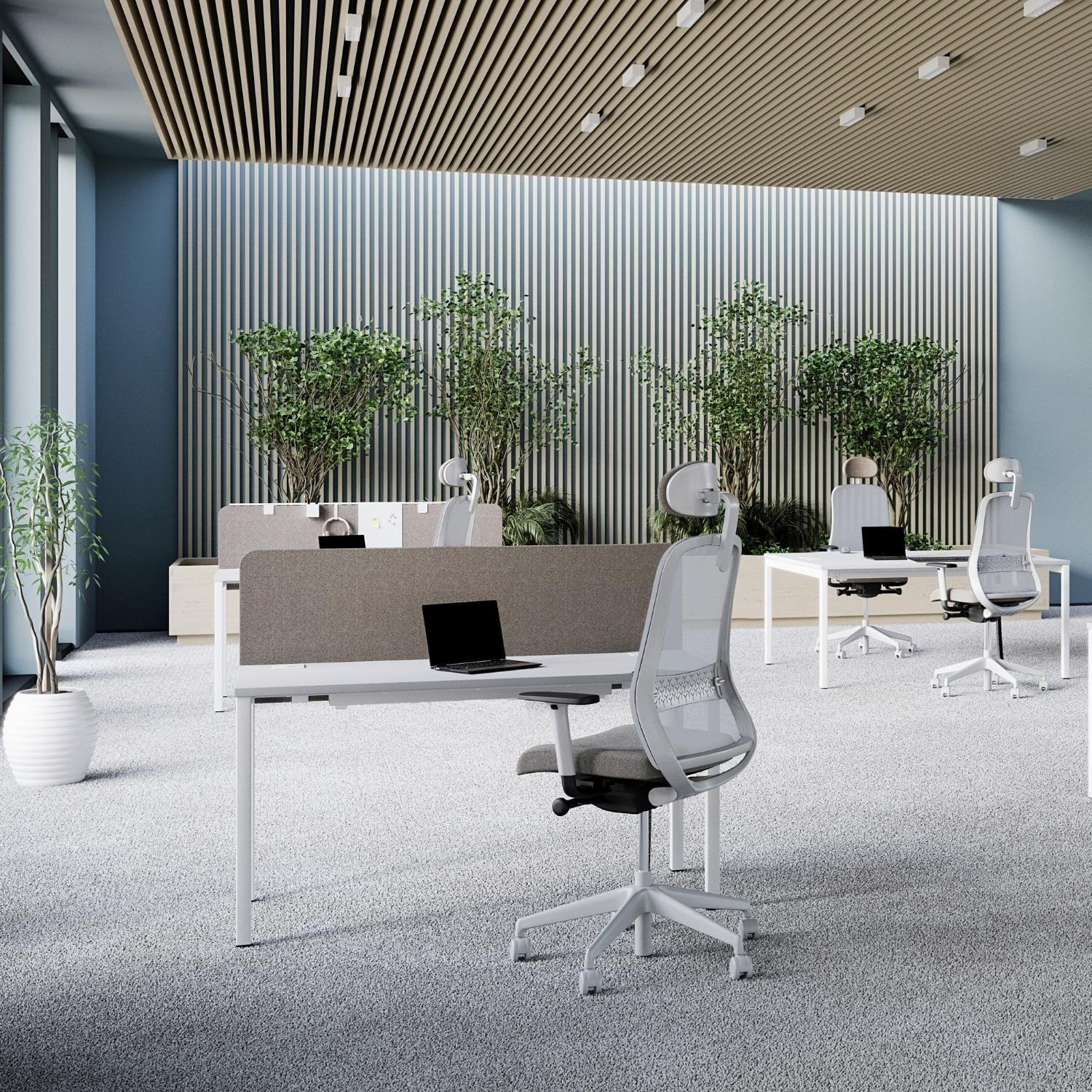Bodenstehender Schreibtisch - BSPACE - Nowy Styl - modern / Holz / Filz