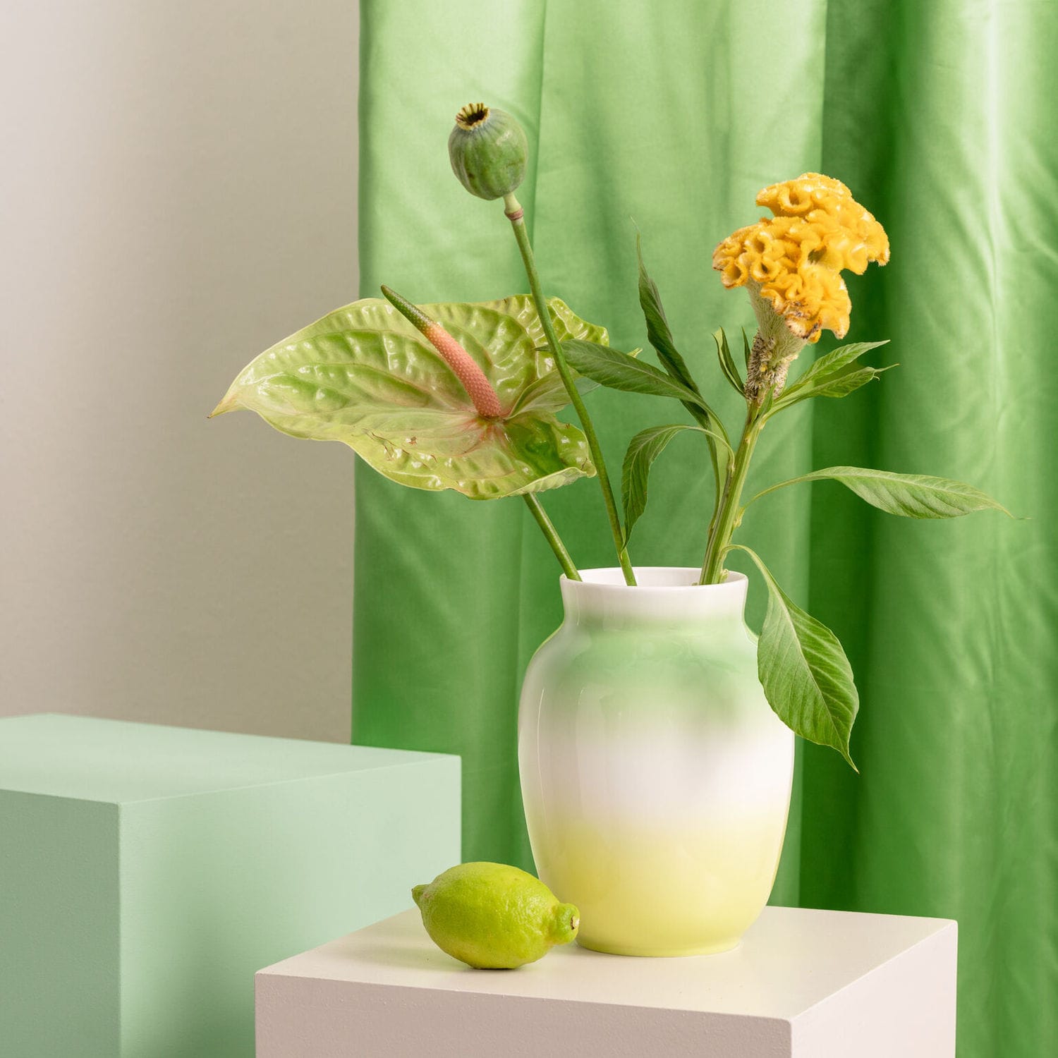 Moderne Vase - LIME: 69204-321652-26020 - Rosenthal GmbH - Porzellan ...