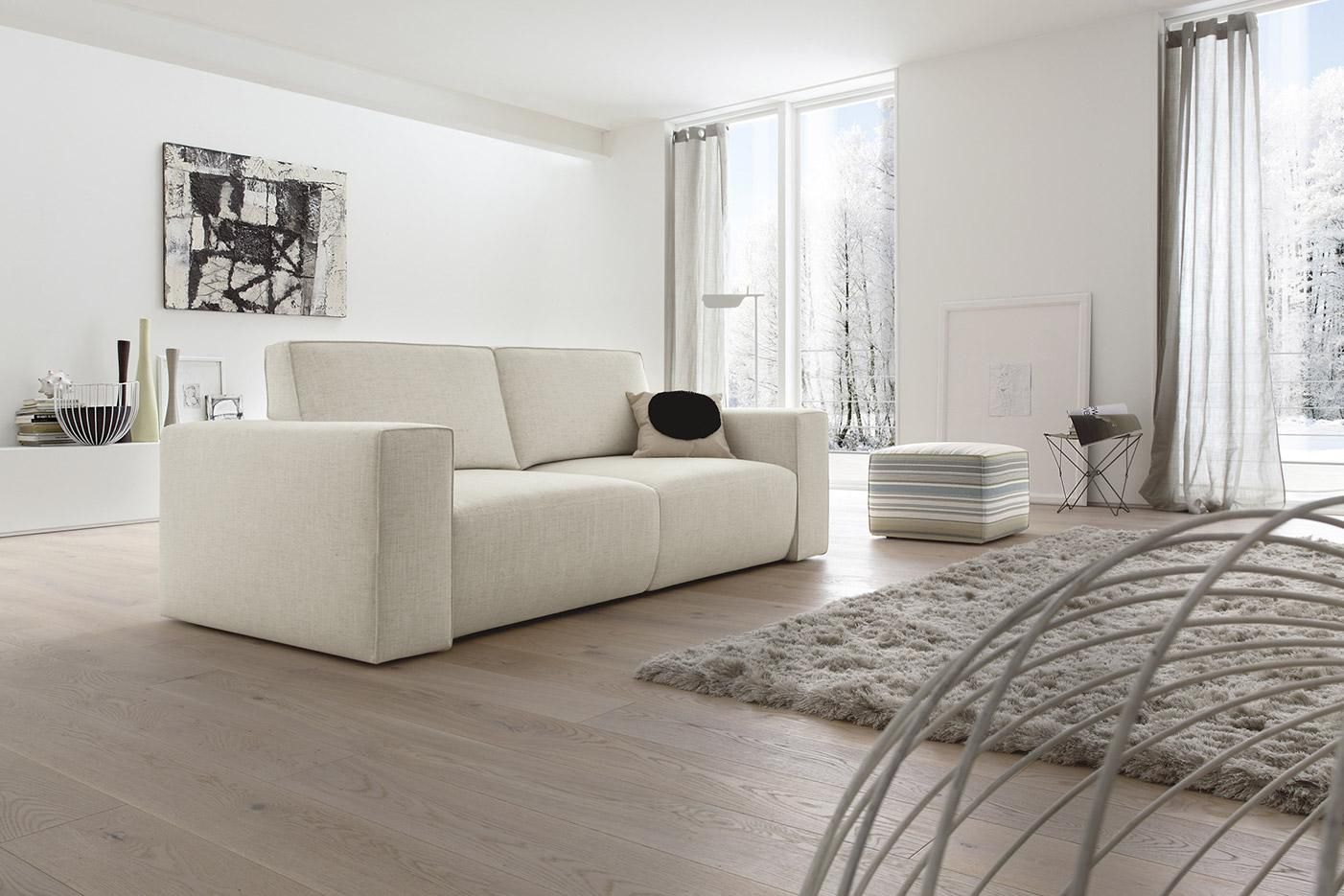 Modernes Sofa / Stoff / 2 Plätze / grau - BYRON - Felis s.r.l. unipersonale