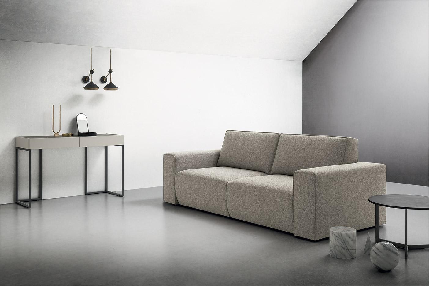 Modernes Sofa / Stoff / 2 Plätze / grau - BYRON - Felis s.r.l. unipersonale