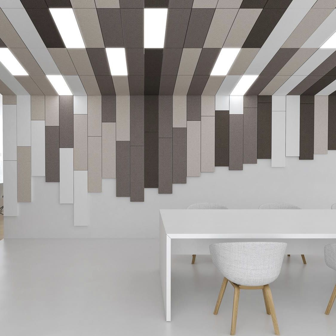 Akustik-Wandpaneel - PARQUET™ - anima&corpo - für Decke / Stoff / Polyesterfaser