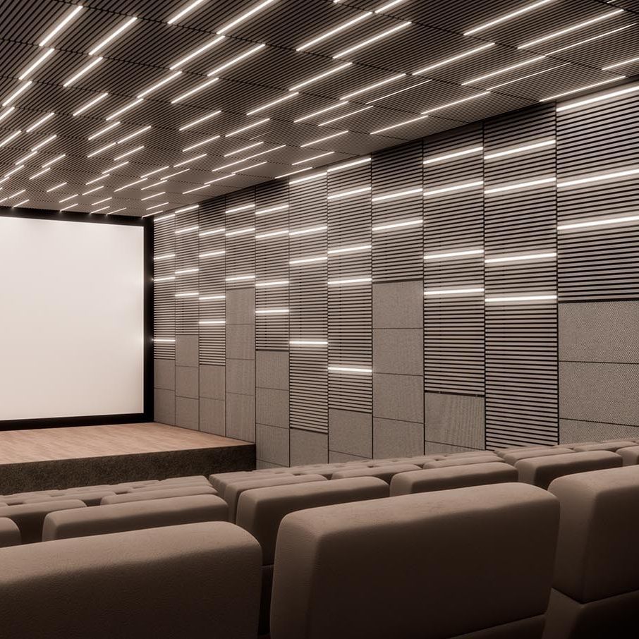 Akustik-Wandpaneel - RAIL™ - anima&corpo - für Decke / Polyesterfaser ...