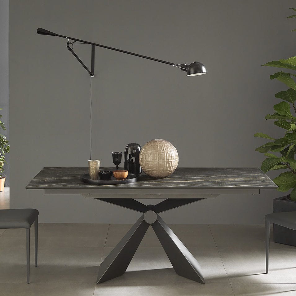 Moderner Esstisch - SINTESI - altacom italia - MDF / Keramik / Gestell ...