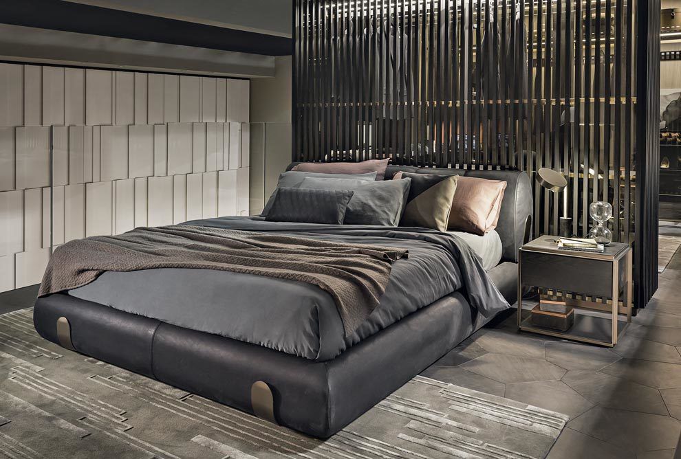 Doppelbett - DUNE - Shake Design - modern / Polster / Leder