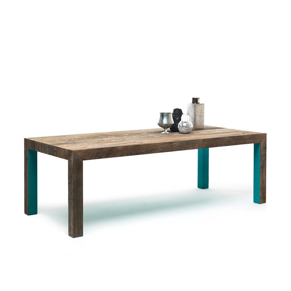 Moderner Tisch - ZIO TOM - Mogg - Holz / Gestell aus Holz / rechteckig