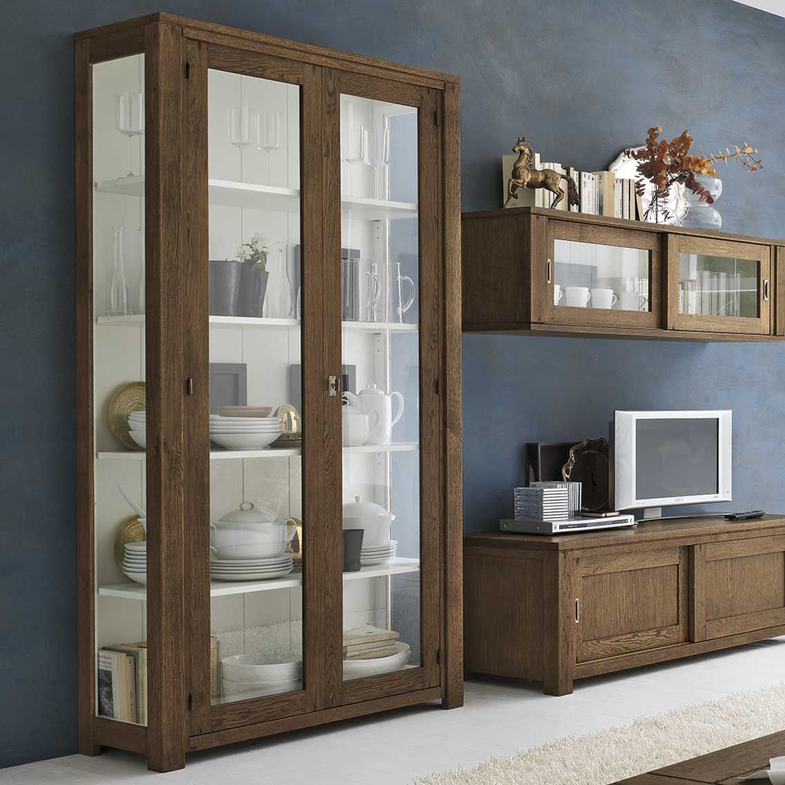 Moderne Vitrine - HOLLAND - Devina Nais - Glas / Massivholz