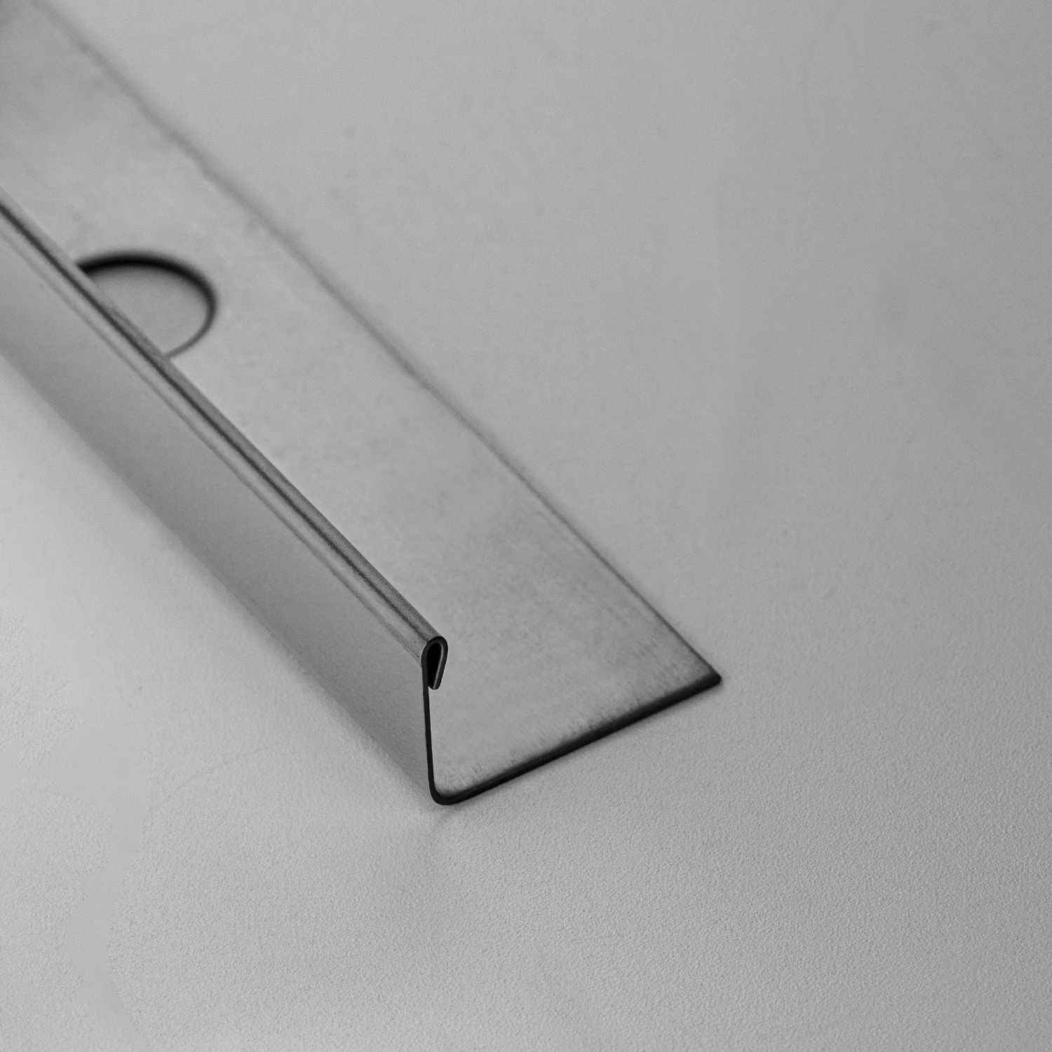 Edelstahl-Abschlussprofil - AC. L8 / L10 / L12 - ALUMACER® - für Fliesen / für Außeneckprofil / L