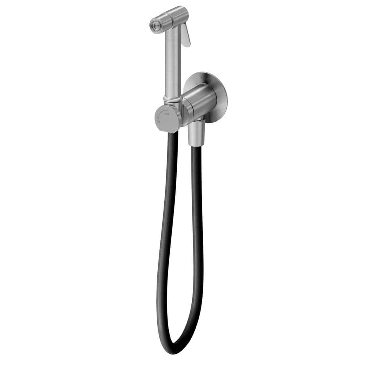 Handdusche für Toilette - ELOQ - Bruma - rund / Edelstahl / modern