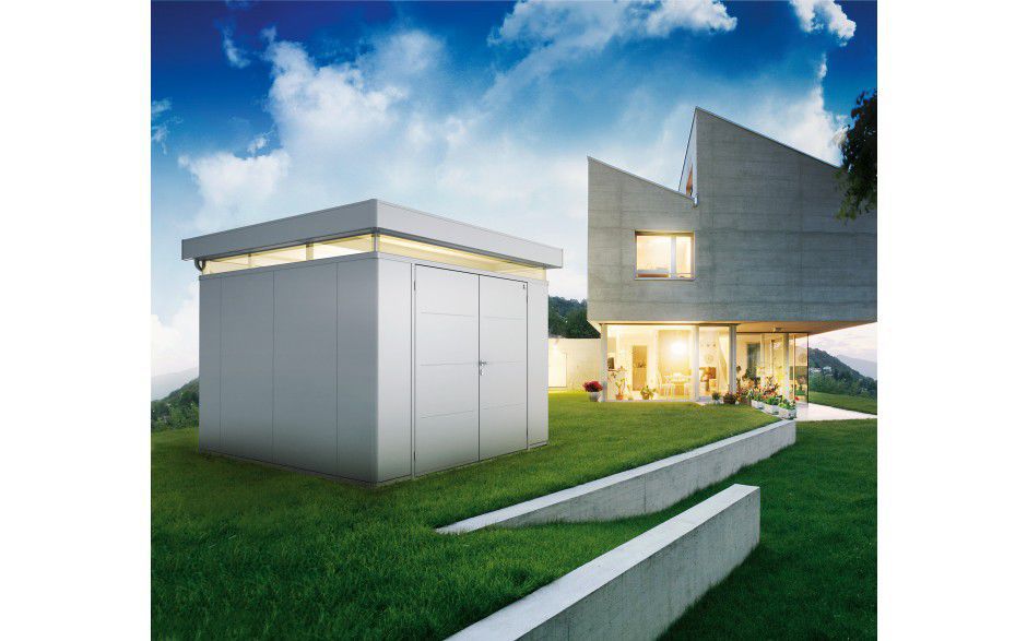 Gartenhaus / verzinkter Stahl / Aluminium / modern / für Privatgebrauch ...