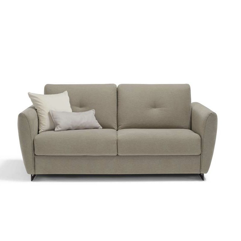 Bettsofa - PLUS - Dienne Salotti srl - beige / Stoff / Leder