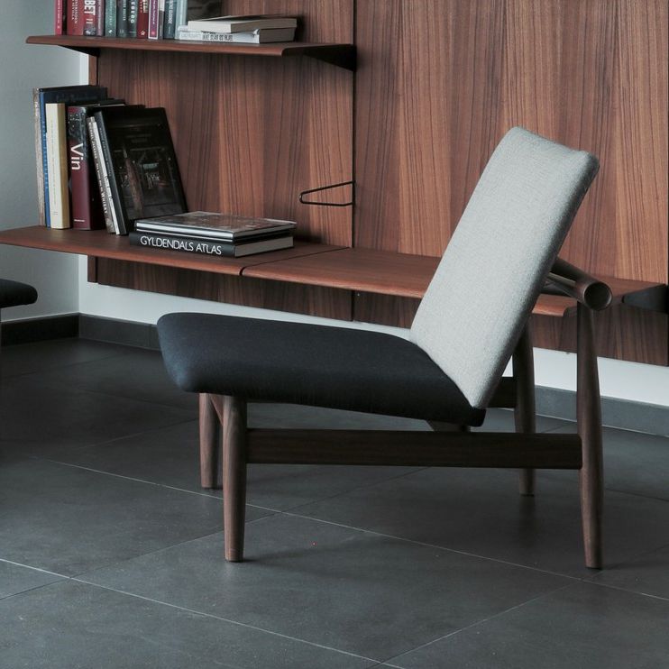 Kaminsessel / skandinavisches Design - JAPAN - Finn Juhl - Stoff ...