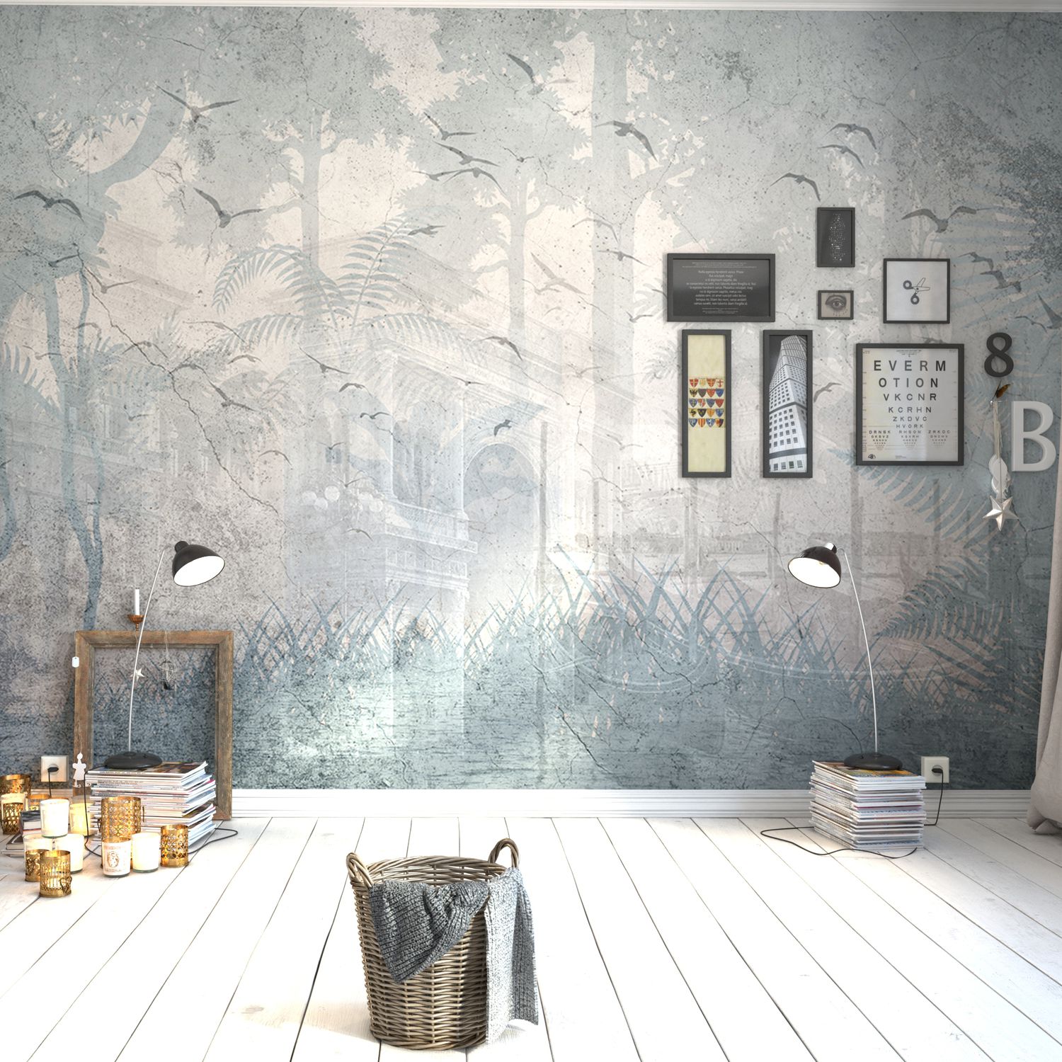 Moderne Tapete - HD944A - OLD GARDENS - HD WALLS - Vlies / Seide / Vinyl