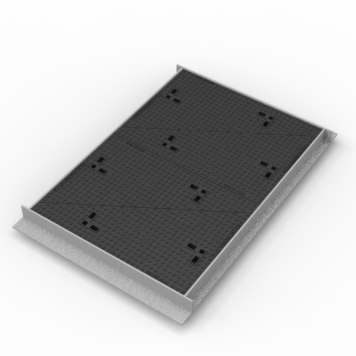 Schachtdeckel / galvanisiertem Stahl - NR-2-D400 - Grup Fabregas ...