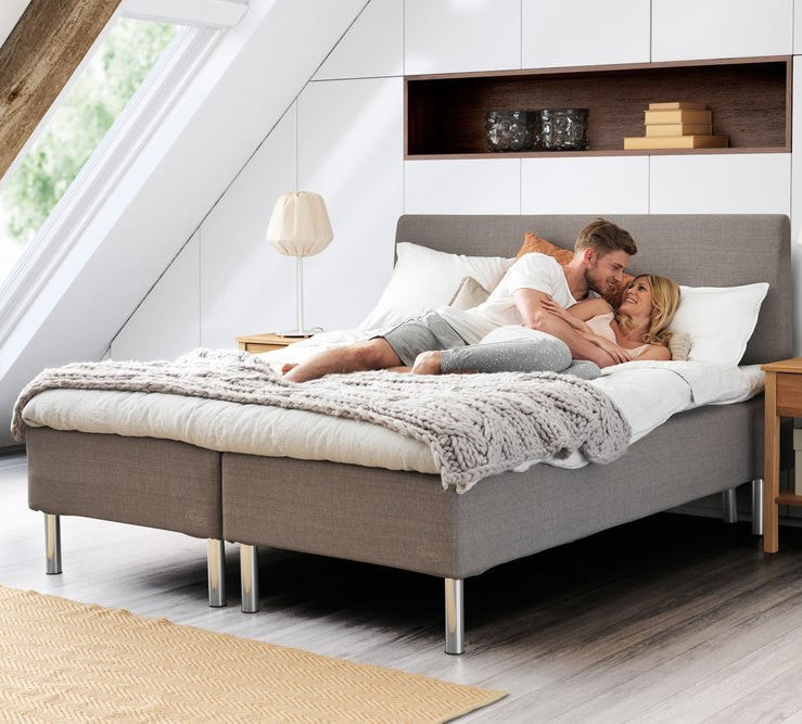 Doppelbett - DIPLOMAT NORDIC - Jensen - modern / Polster / Kopfteil