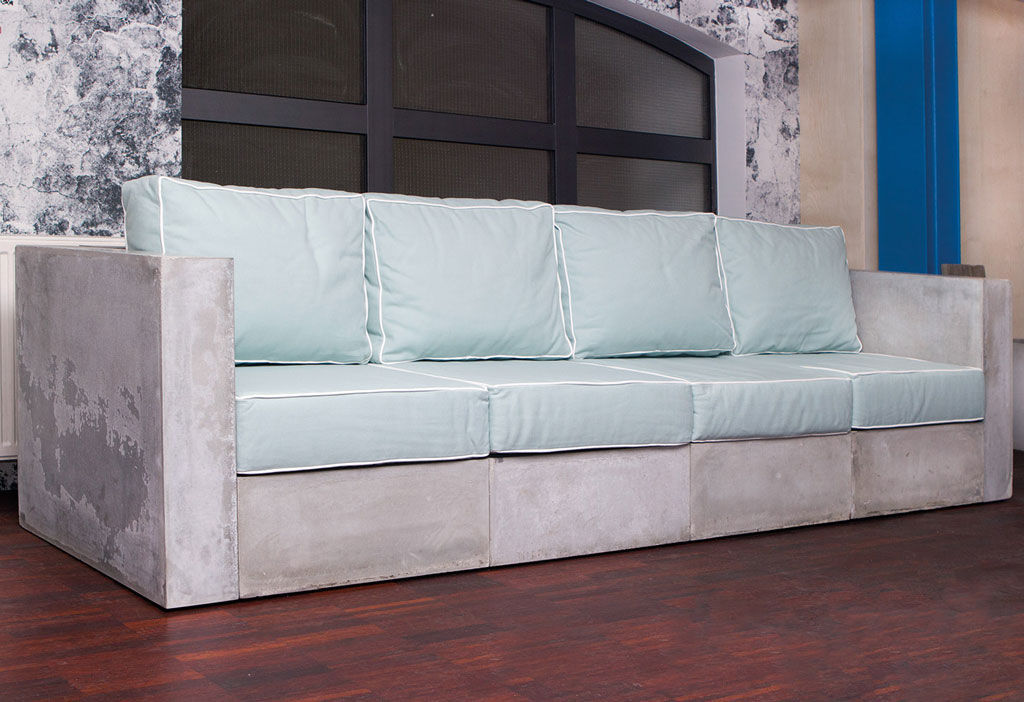 Modulsofa MODULAR Living Concrete Ltd fur AuBenbereich Beton fur Buro
