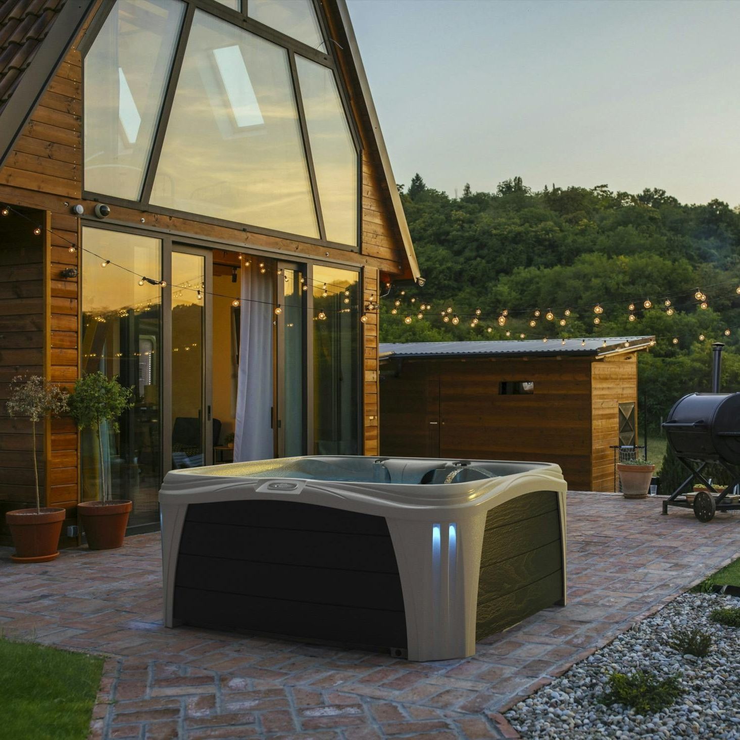 Whirlpool zum Aufstellen - MOOD™ - JACUZZI - rechteckig / für Eckeinbau ...